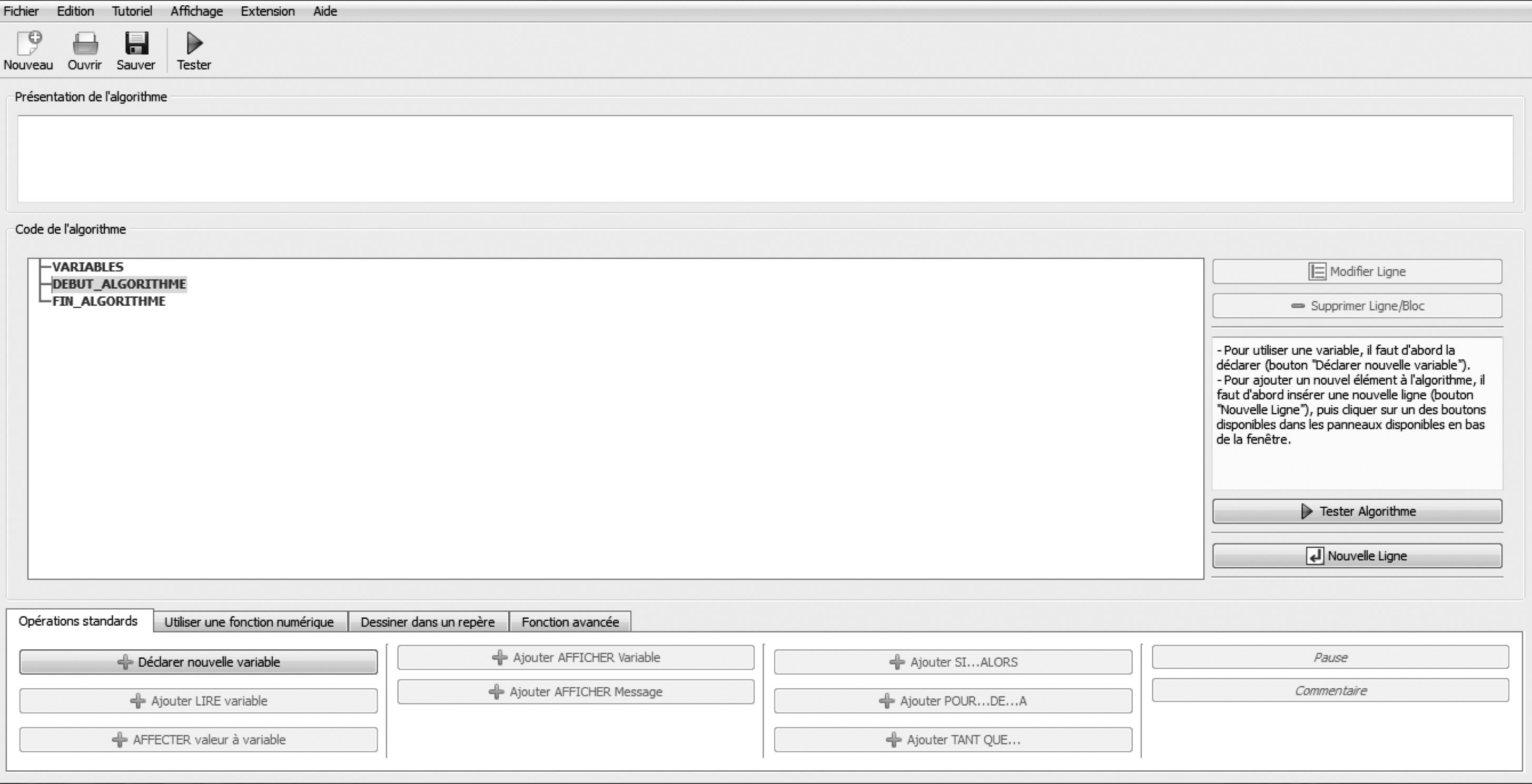 Introduction d’un logiciel de simulation d’algorithmes dans le ...